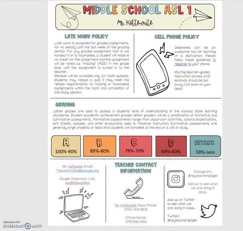 Syllabus and Meet the Teacher Bundle! by Hey Teacher Gidget | TpT