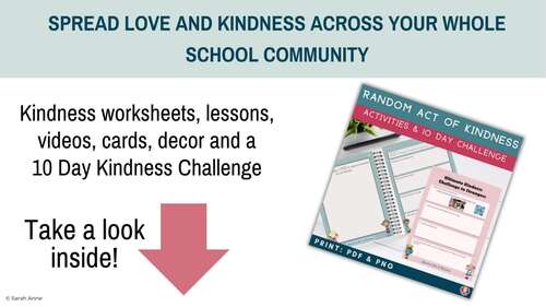 Random Act of Kindness Activities | Social Emotional Learning| Kindness ...