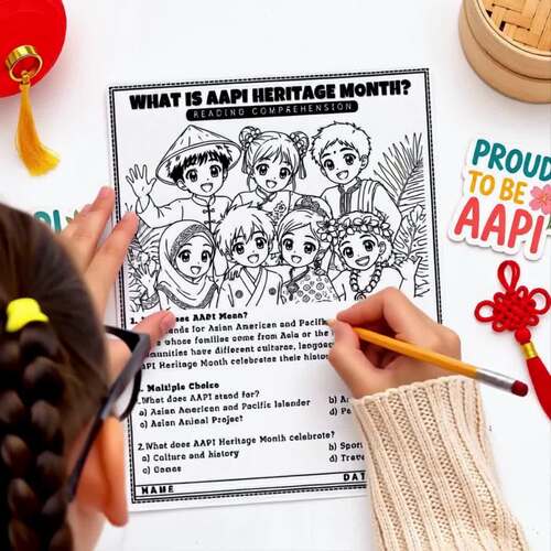 What Is AAPI Heritage Month Reading Comprehension Worksheets, Passages ...