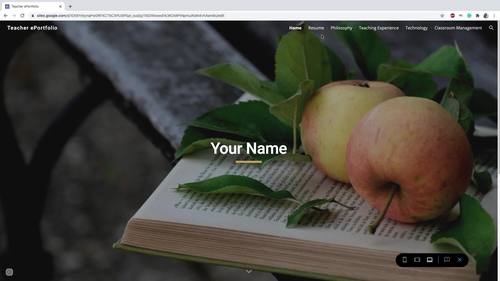 Teacher Portfolio Website Template by The Lost Teacher | TPT