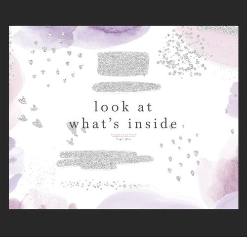 Silver Glitter Sparkle Clipart Graphics Overlay by Essem Creatives