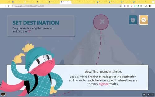 Christmas Activities for Middle School - Find Big Foot Challenge