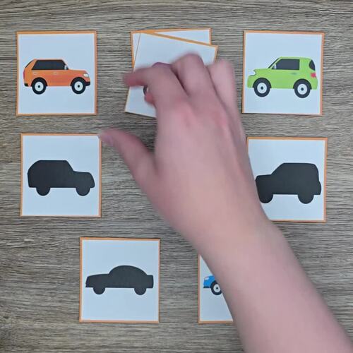 Vehicle Shadow Match by HH Fun and Learning | TPT