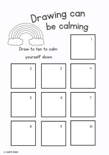 Calming Strategies and Worksheets for Behavior and Classroom Management