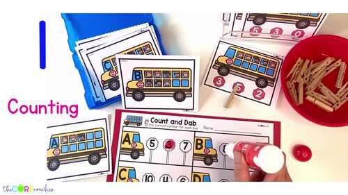 Back to School Preschool Math & Literacy Centers - Back to School ...
