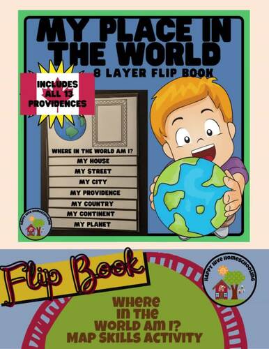 Where in the World am I flipbook for CANADA by Happy Hive Homeschooling