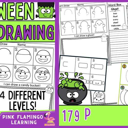 Directed Drawing Halloween Word Bank Halloween Directed Drawing ...