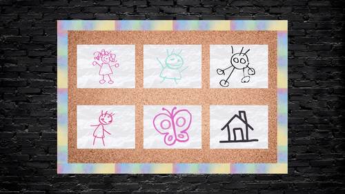 Rainbow Watercolor Printable Bulletin Board Border Classroom Decor