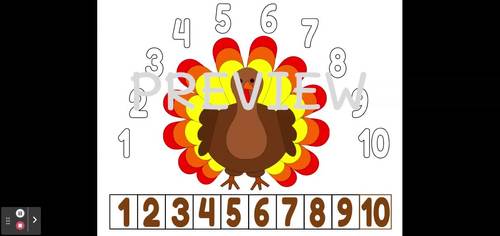 Numbers 1-10 Recognition- Numbers 1-10 Fall/Winter Holiday Arcs PDF and ...