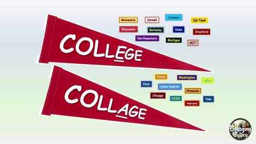 AVID BUNDLE: International/US College Collages, Facts-of-the-Week, SWAT ...