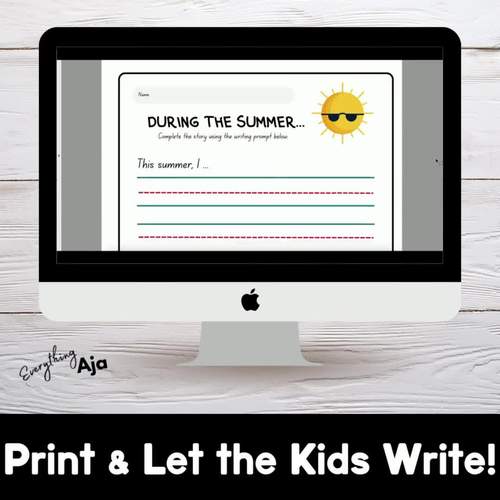 20 Back to School Writing Prompts for Elementary (Kindergarten - 1st Grade)