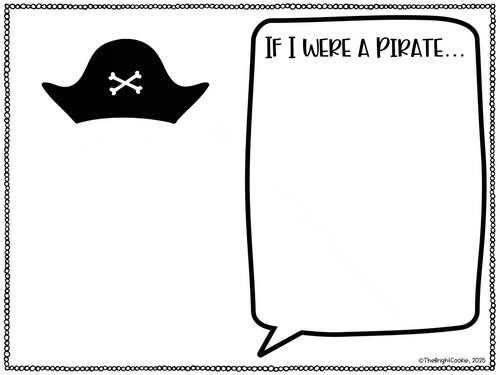 Talk Like a Pirate Day- Writing Prompts, Pirate Activities, Pirate Craft