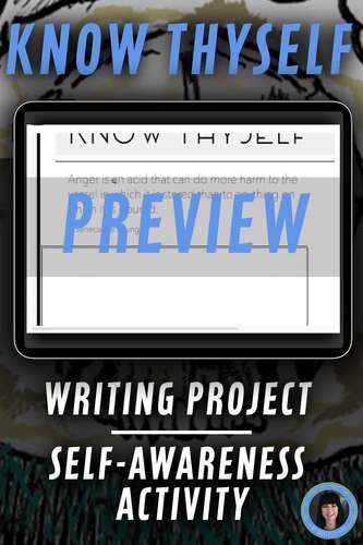 SELF AWARENESS ACTIVITY | WRITING | KNOW THYSELF PROJECT | GOOGLE SLIDES