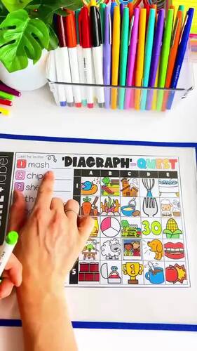 Phonics Locate & Label: Spelling Literacy Centers & Rotations I Year 1 & 2