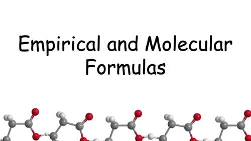 Empirical and Molecular Formulas Video and Guided Notes | TPT