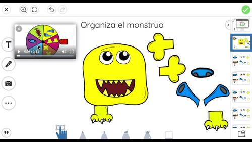 Parts of the Body in Spanish - Las partes del cuerpo - El Monstruo