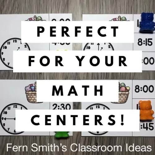 Time to the Quarter Hour Clip Cards Dollar Deal by Fern Smith's ...
