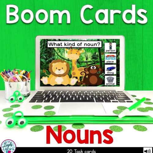 Boom Cards™ Nouns by Leigh's Library | TPT