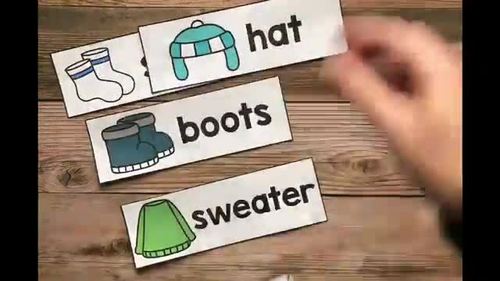 How to Get Dressed for Winter sequencing unit (Preschool, Sped, Speech)