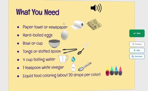 Spring Easter Egg Dying Social Narrative BOOM Card | Life Skills & Task ...