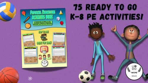 PE Games & Activities | 75 No Prep Physical Education Lesson Plans K-8