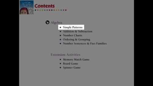 Algebra: Simple Patterns - Practice the Skill 2 - MAC Gr. PK-2 | TPT