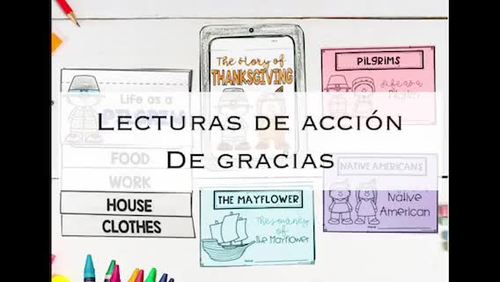 Thanksgiving Emergent Readers in Spanish | Libritos de Acción de Gracias