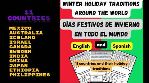 Holiday Traditions around the world/Tradiciones Navideñas en Todo el Mundo