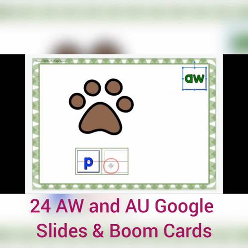 Diphthong Phonics Game for Google™ + Boom™ - Digital Orthographic Mapping