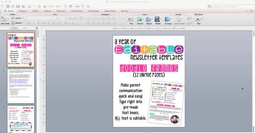 Editable Newsletters: Doodle Frames by MsFultzsCorner | TPT