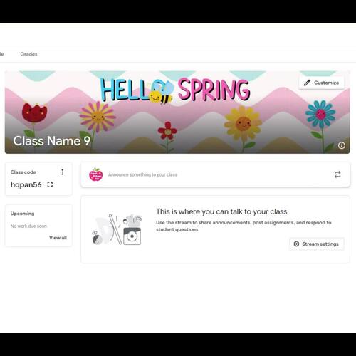 Spring Animated Google Classroom Header Banners - 3 versions included