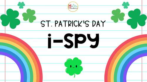 St. Patrick's Day I Spy │Coloring Activity │ Early Finisher │March ...