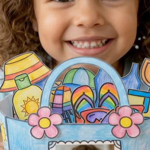 Summer Beach Bag List Craft ,End Of Year Bucket SPED & Autism ...