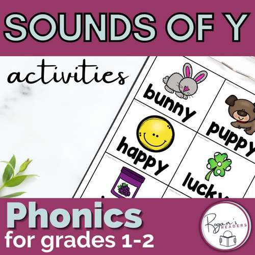 Sounds of Y Phonics Activities : Y as a Vowel by Rogan's Readers