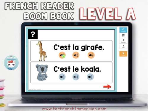 French Reader Activity Boom Books Bundle: LEVEL A | Cartes Boom French