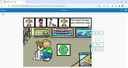 Feed the Dog. Interactive Language Activity | TPT