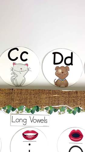 ALPHABET and SOUND WALL Banner with Keyword Pictures | Orton-Gillingham