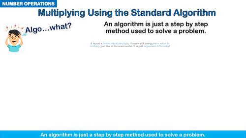 Standard Algorithm PowerPoint Slides. Multiplication 2-Digit by 2-Digit ...