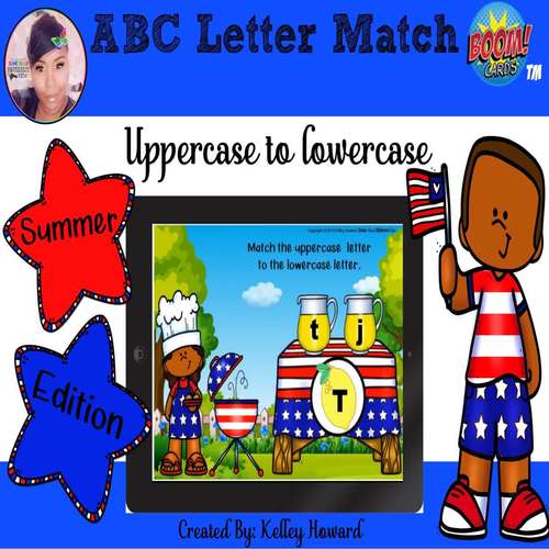 ABC Letter Match- Uppercase to Lowercase BOOM Cards by Same Road ...