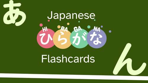Cute Japanese Hiragana Flashcards by GengoPal | TPT