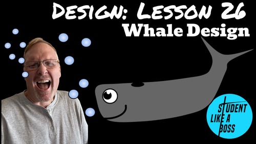 STEAM Whale Design: Digital Art Google Drawings Lessons and Tech Sub Plans