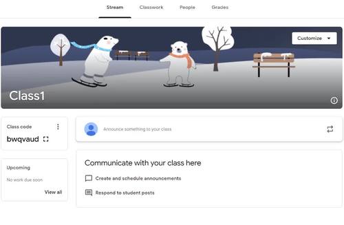 Animated Google Classroom Headers (Winter Let it snow!) Banners by ...