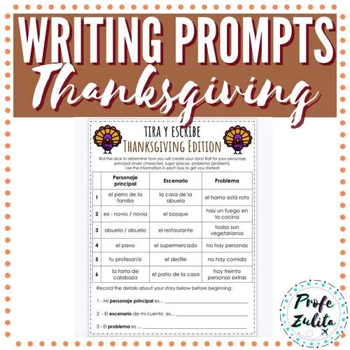 Día de Acción de Gracias Thanksgiving Spanish Writing Activity | Tira y ...