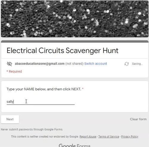 Electrical Circuits Scavenger Hunt by Abaco Education Zone | TPT