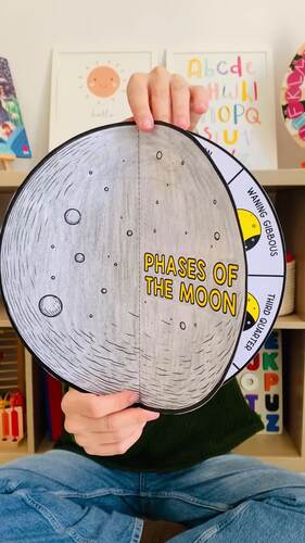 MOON PHASES Project Activity | Lunar Cycle Cut Paste | PHASES of the ...