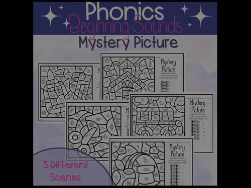 Mystery Picture| Beginning Sounds| Beginning of the Year | TPT