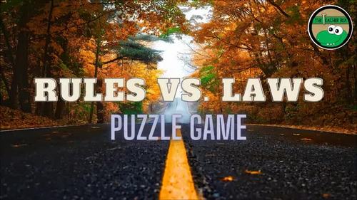 Rules vs. Laws - Puzzle Game (video and 2 differentiated recording sheets)
