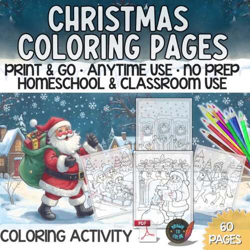 Christmas Coloring Pages | Printable Holiday Coloring for Classroom ...