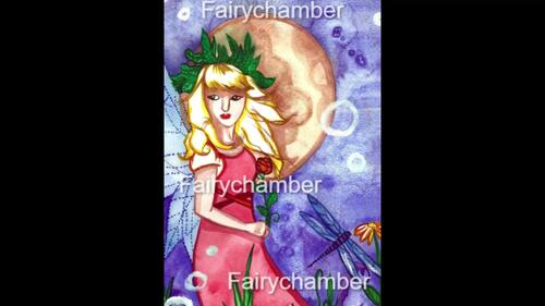 Fairy Under Full Moon Printable Wall Art, 3 sizes + Bookmarks by ...