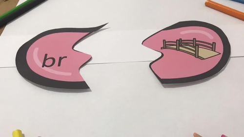 Beginning Blends Matching Games & Phonics Activities Matching Jellybeans